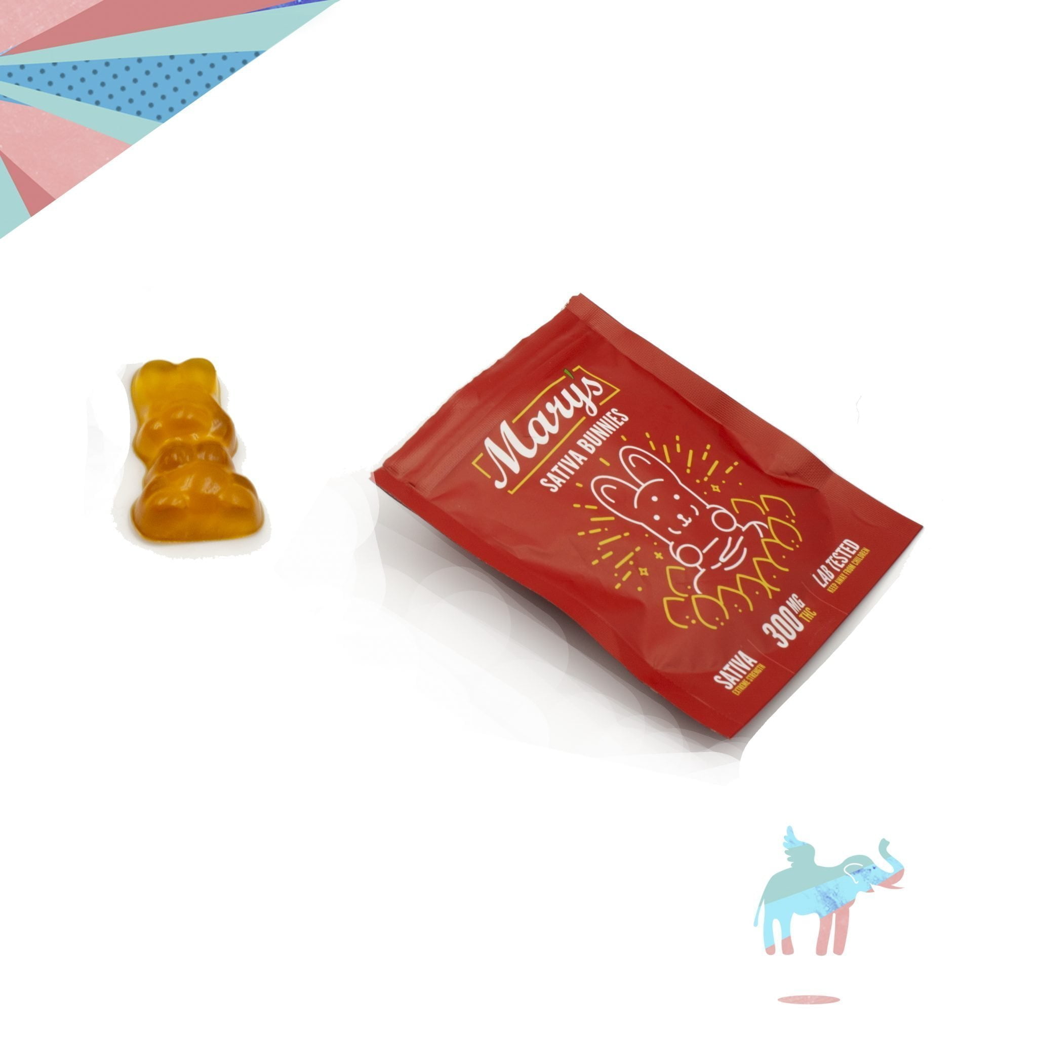 Buy Mary’s Sativa Bunnies Gummies Extreme Strength 300mg Online